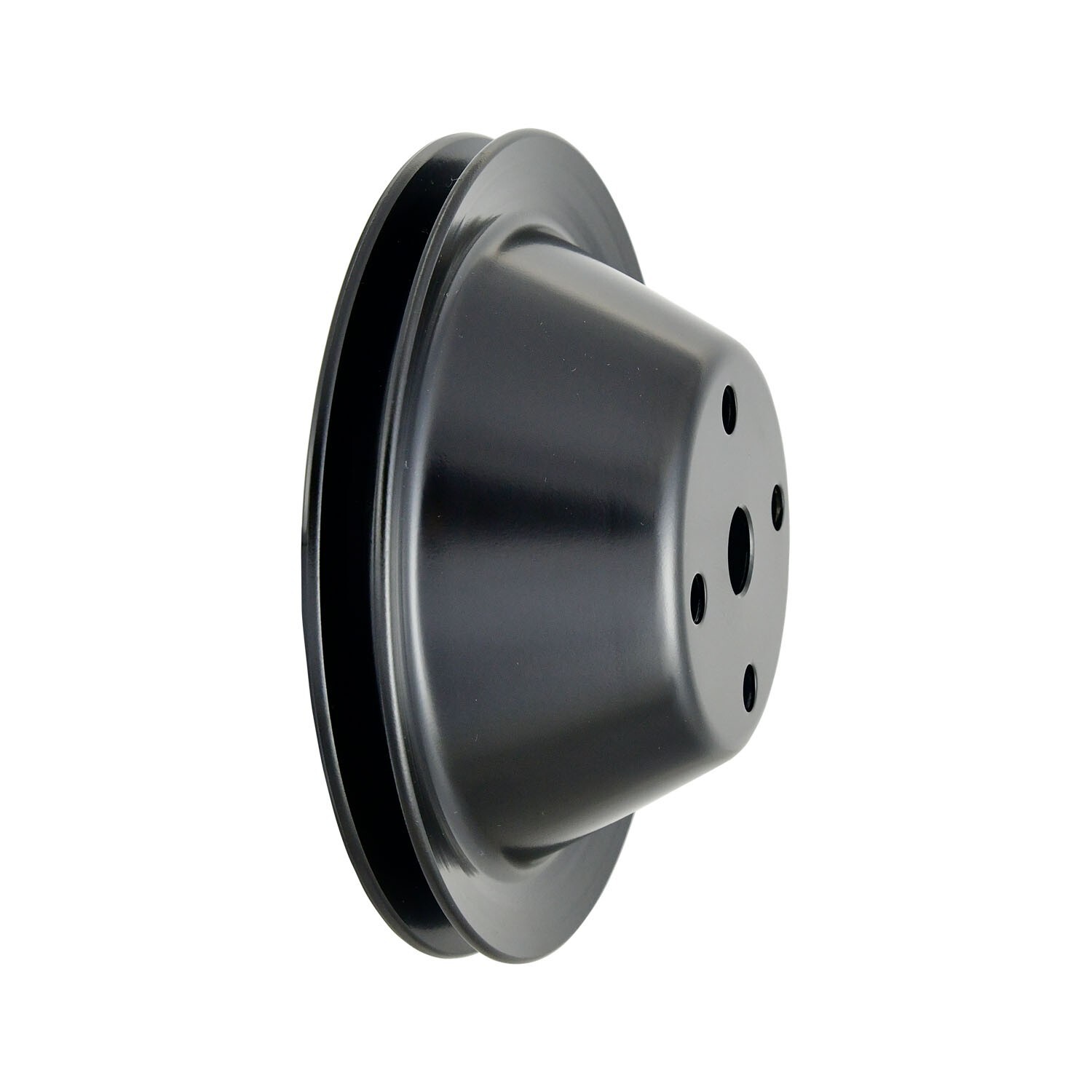 SB Chevy Long Water Pump Steel Pulley Kit SBC 1 Grove Upper 2 Grove ...