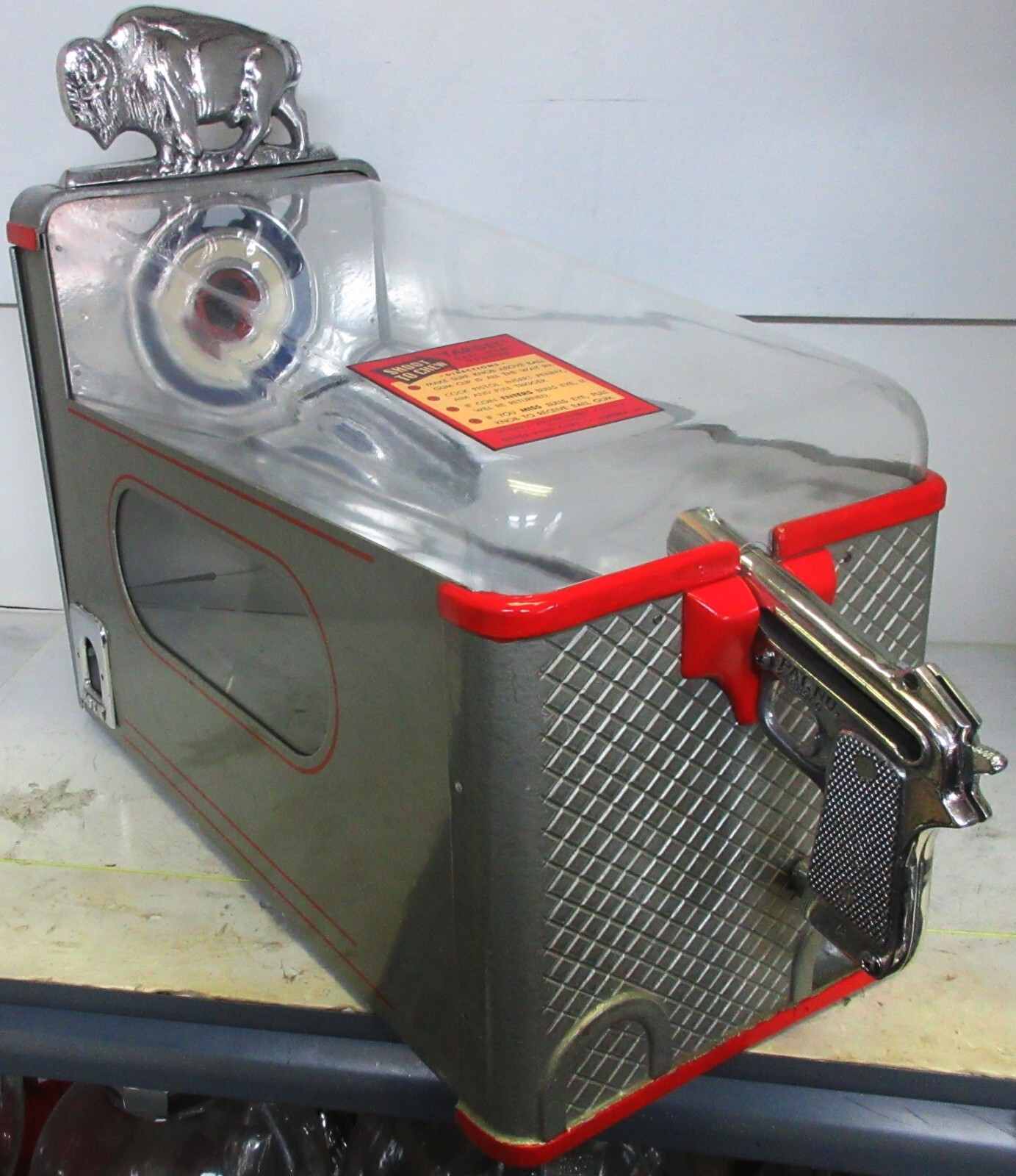 Buffalo Target Ball Gum Penny Shooting Arcade Circa 1940's 100% ...