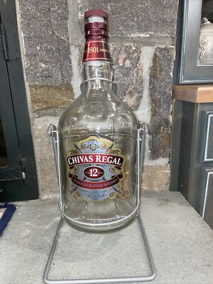 Very RARE Empty Bottle Of Chivas Regal 12 Yr W/Tilting Stand XL 4.5Lt ...
