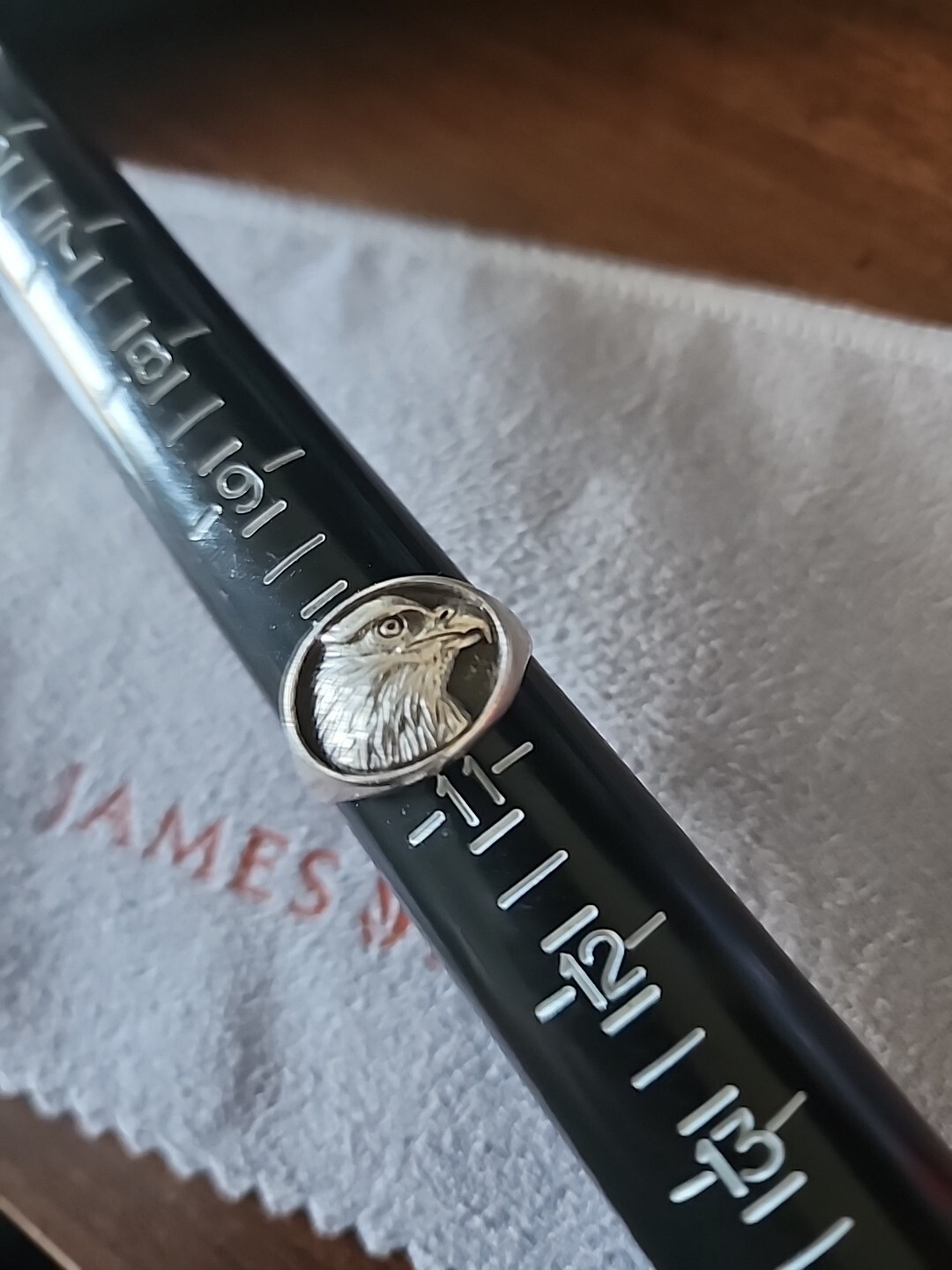 Retired James Avery Freedom Eagle Bird Symbolic Ring … - Gem