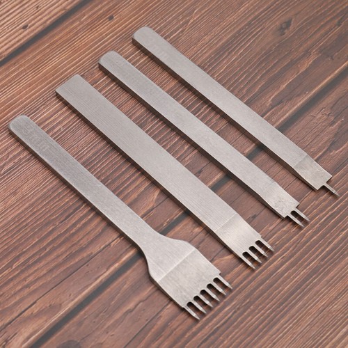 4Pcs 3mm Punch Tool For Leather Hole Punches Leather Craft Tool 1/2/4/6 ...