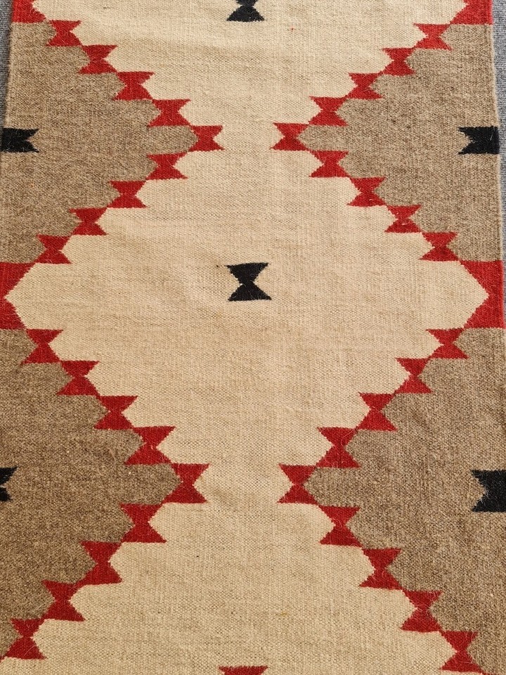Southwestern Navajo Rug Runner Native American Tribal Wool Ruunner ...