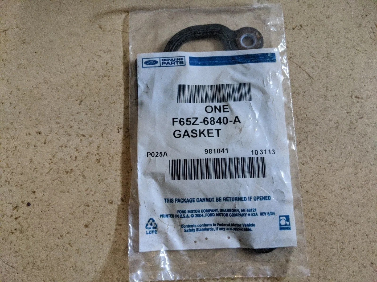 Ford OEM Engine Oil Cooler-adapter Gasket F65Z6840A for sale online | eBay