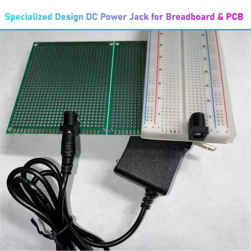 Breadboard-Friendly 2.1mm PCB Mounting Female DC Power Barrel Jack | eBay