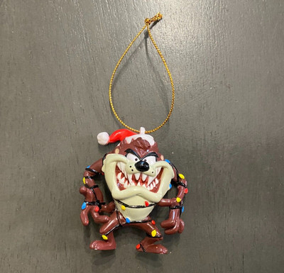 Christmas Ornament Looney Tunes Tasmanian Devil Tangled in Lights ...