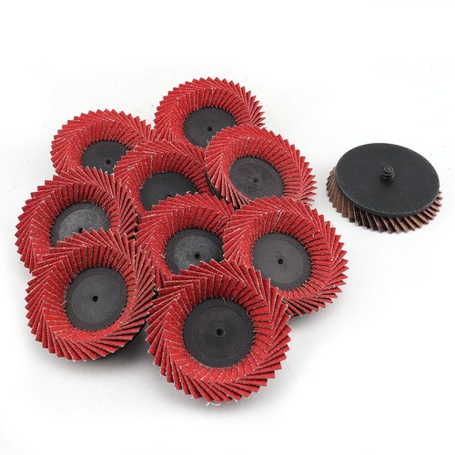10Pc 3" Flap Sanding Disc R Type Roll Twist Lock Angle Grinder Buffing ...