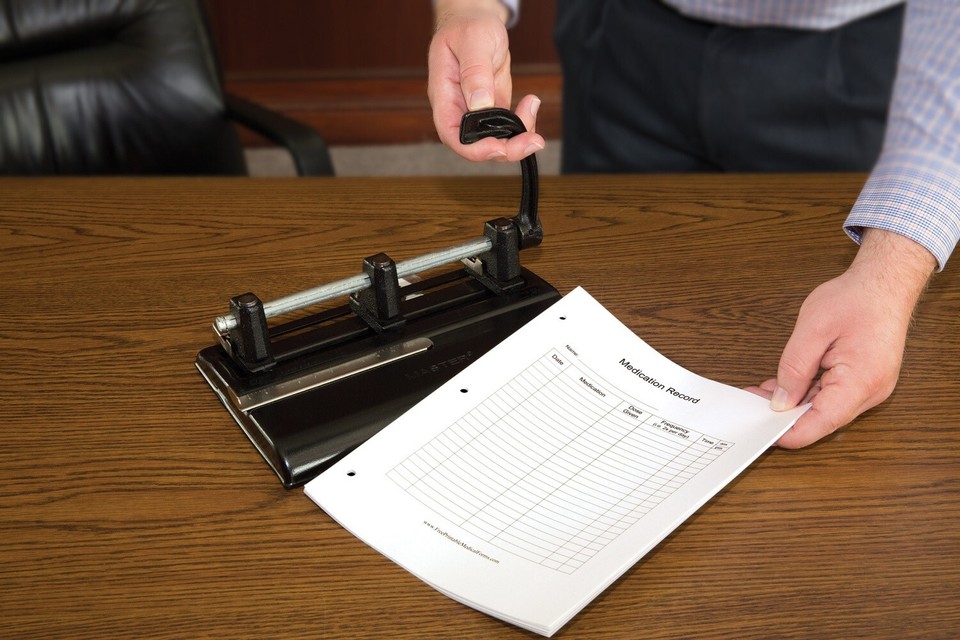 Martin Yale 1325B Master Hole Punch, 9/32" Hole Diameter, Punches Up to ...