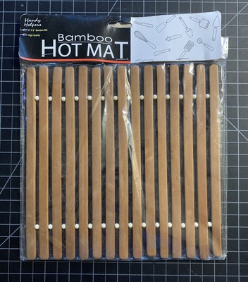 Bamboo Hot Mat 8" x 8" Brown by Handy Helpers TF | eBay
