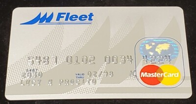 Fleet Bank Mastercard Credit Card ~ exp 1998 ~our# cc346 | eBay