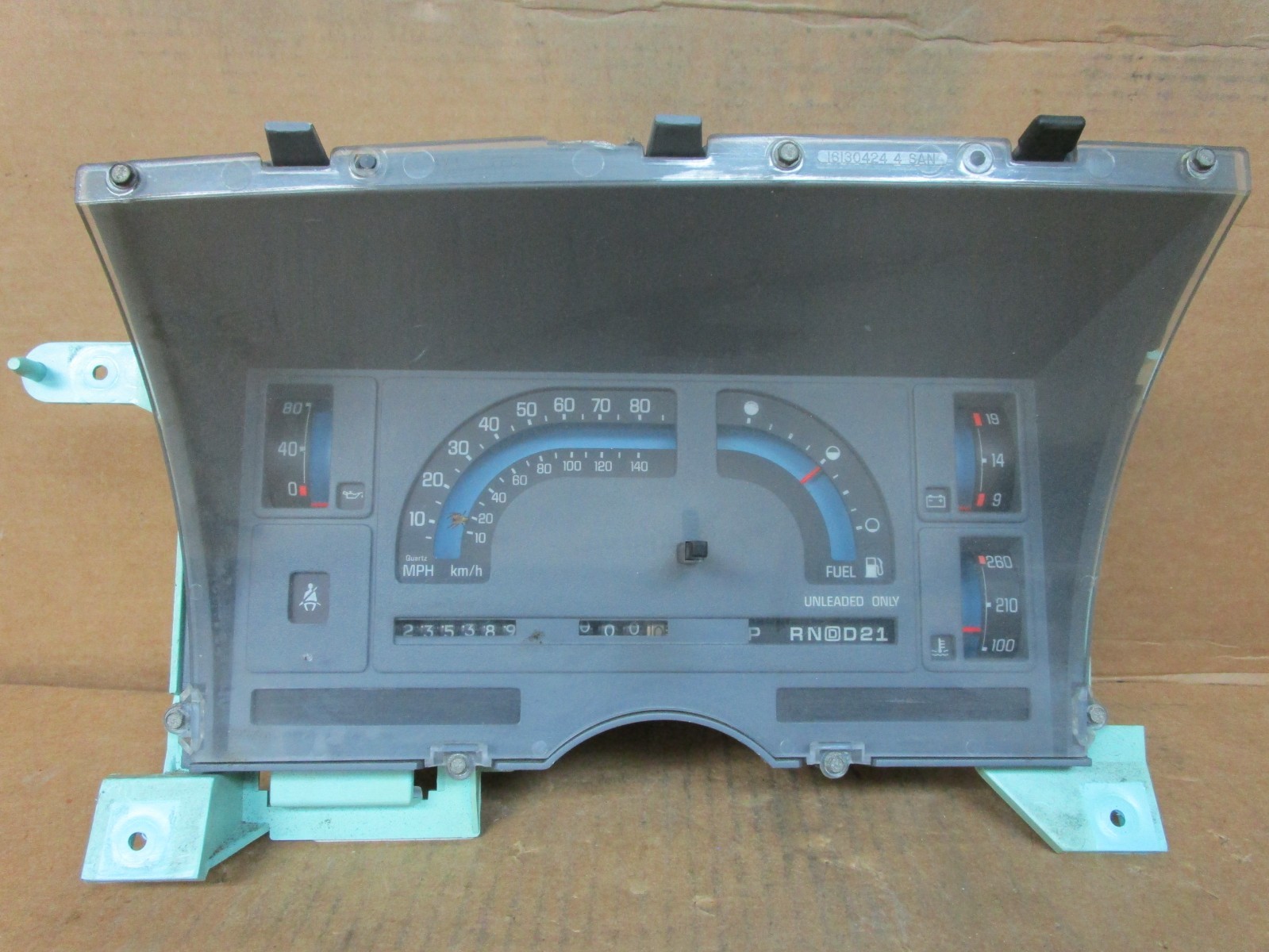 88-94 Chevy S10 Blazer Speedometer Instrument Cluster 235k Miles 1988 ...
