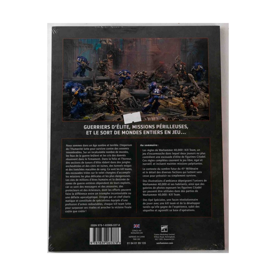 GW Warhammer 40K K Kill Team Livre De Base (Kill Team Core Book, 202 SW ...