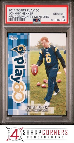 2014 TOPPS PLAY 60 NFL COMMUNITY JOHNNY HEKKER RC POP 2 PSA 10 | eBay