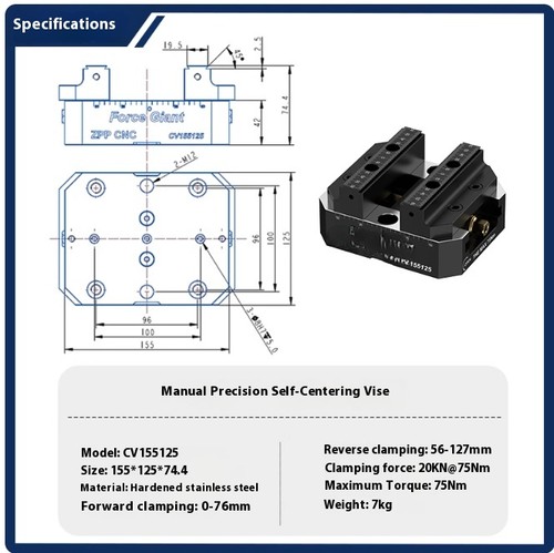 Four-axis Bridge Plate CNC Fixture Turntable Block Four-axis Self ...