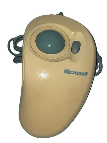 Vintage Microsoft Intellimouse Trackball Mouse Serial PS/2 X03-09209 ...