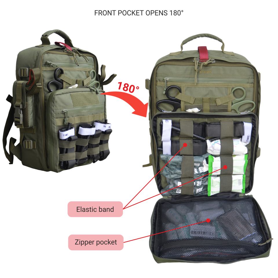 DERBY Combat Medic First AID Backpack Tactical Medical Backpack Trauma ...