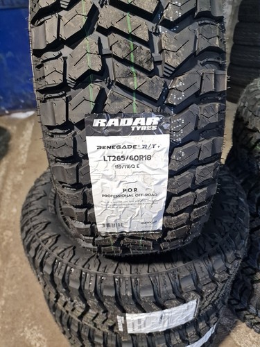 4x 265 60 18 119/116Q RADAR RENEGADE RT+ 🌵RUGGED TERRAIN TYRES🌵FREE ...