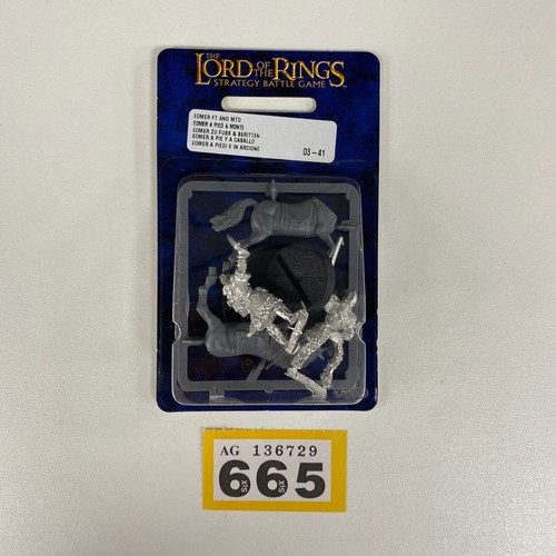 EOMER ON FOOT AND MOUNTED METAL ROHAN LORD OF THE RINGS FORCES OF GOOD ...