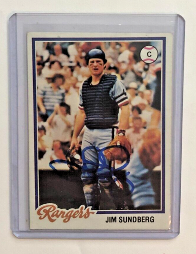 1978 Topps Jim Sundberg Hand Signed Baseball Card | eBay