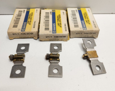 LOT OF 3 NEW IN BOX! SQUARE D OVERLOAD RELAY HEATING ELEMENTS CC121 | eBay