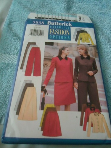 Butterick 5838,Jacket, Skirt, Pants Sz 8,10,12 NEW! | eBay