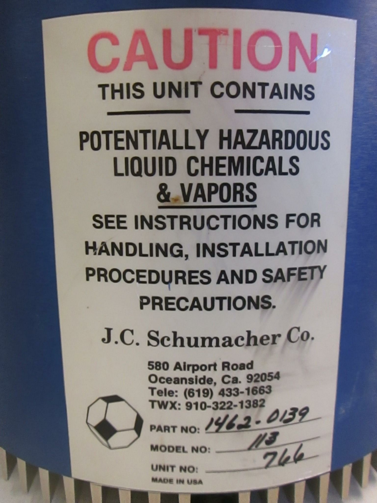 J.C. Schumacher STC-115 Bubbler Model 113, 1462-0139 | eBay