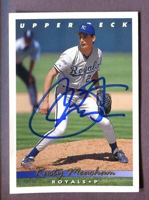 1993 Upper Deck #59 Rusty Meacham Autographed Signed AUTO Kansas City ...