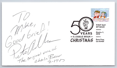 Peter Robbins Signed Autographed A Charlie Brown Christmas USPS First ...