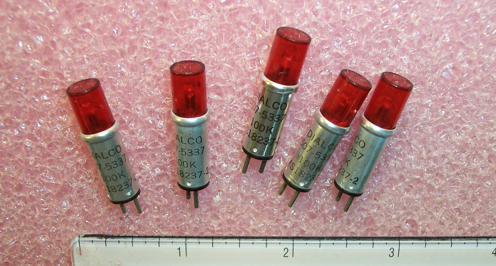 QTY (5) 507-5337 DIALIGHT RED NEON DATALAMP INDICATORS 100K Ohm | eBay