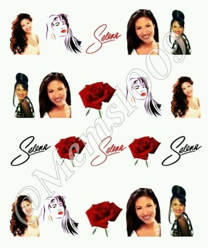 Selena Nail Art water decals Selena Nail Decals | eBay