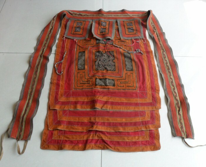 Old Original chinese Hainan Yao people's hand embroidery batik baby ...