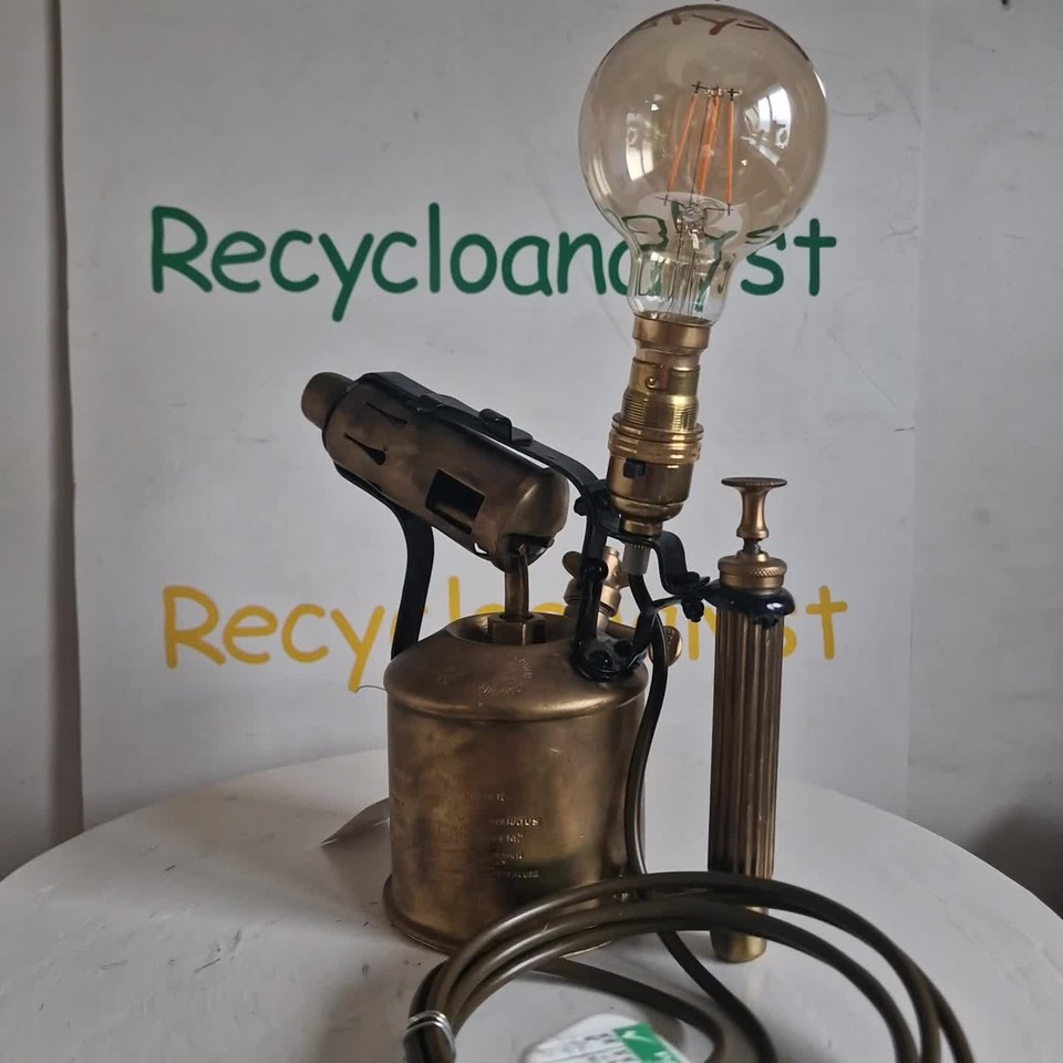 Steampunk Blow Lamp Repurposed Industrial Upcycled Vintage Lighting ...