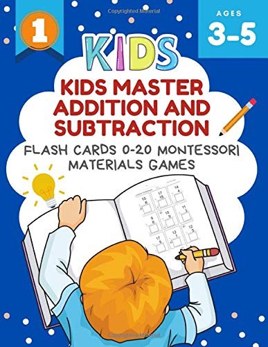 Kids Master Addition and Subtraction Flash Cards 0-20 Montessori ...