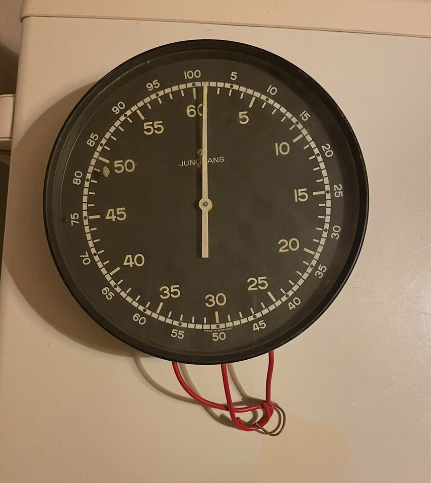 Junghans Germany - Wall Laboratory Chronometer Clock | eBay UK