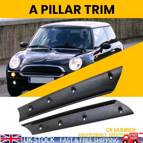 RH & LH A Pillar Trim Column Cover For MINI R50 R53 R52 51137128158 ...