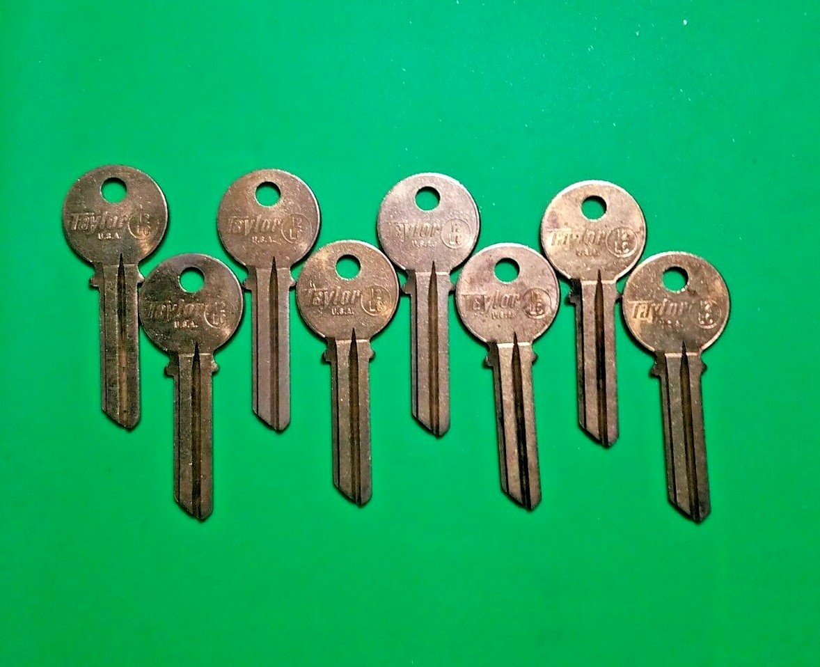 YALE TAYLOR 12LC KEYWAY, 6 PIN KEY BLANKS, LOT OF (7), NOS - LOCKSMITH ...