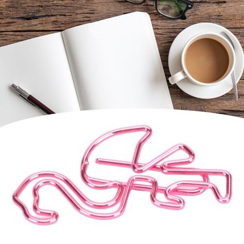 100pcs Flamingo Paper Clip Cute Animal Shape File Note Page Marker ...