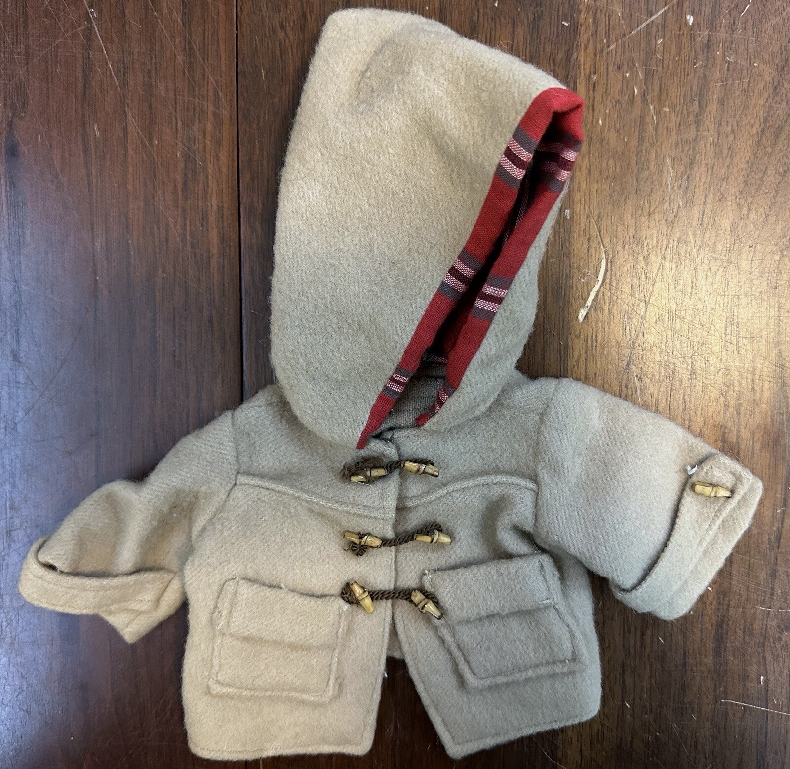 Cutest Vintage Wooly Jacket With Hood For French Or German Bisque Doll ...