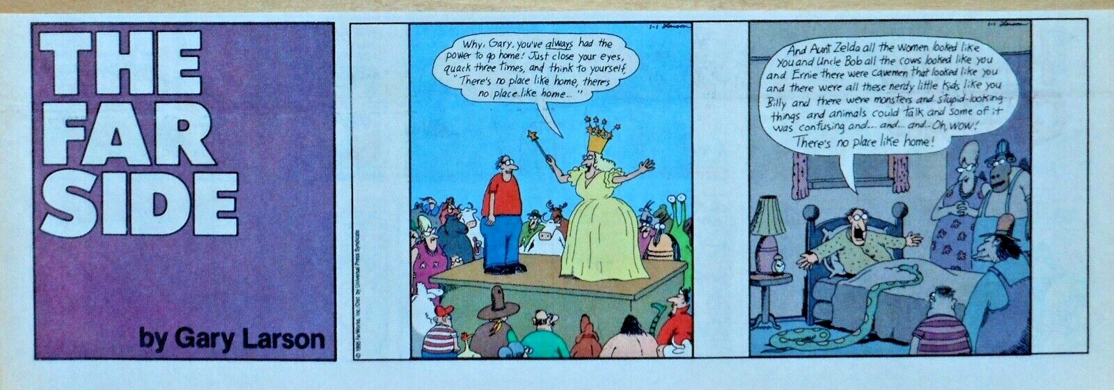 The Far Side by Gary Larson - VERY LAST color Sunday comic page - Jan ...