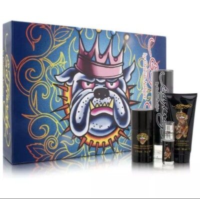 Ed Hardy by Christian Audigier For Men 3.4oz edt 4pc Gift Set Classic ...