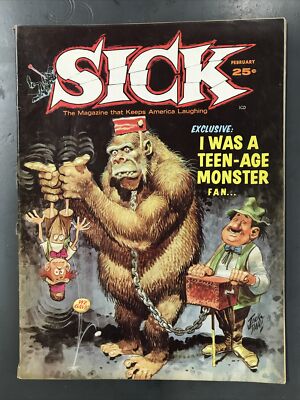 SICK MAGAZINE-FEBRUARY 1965-I WAS A TEEN-AGE MONSTER-AUTOGRAPHED ...