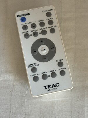 GENUINE TEAC RC-1151W HI-FI TABLE RADIO REMOTE - SR-L230i: | eBay