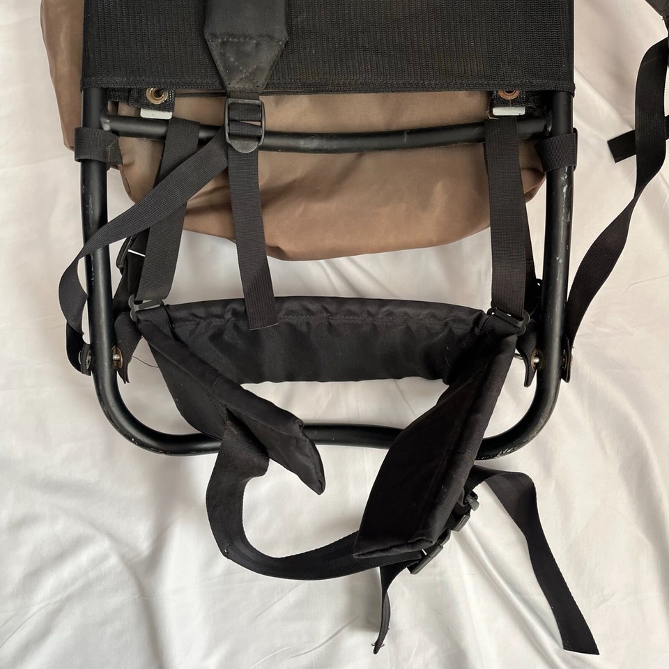 High Adventure Framed Hiking Bag Brown Khaki Backpack External Aluminum ...