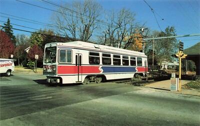 SEPTA 121 Leaving Drexel Hill to Sharon Hill, PA Vintage Chrome ...