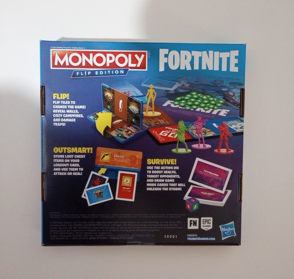 Monopoly Flip Edition: Fortnite Board Game for Ages 13+ | eBay
