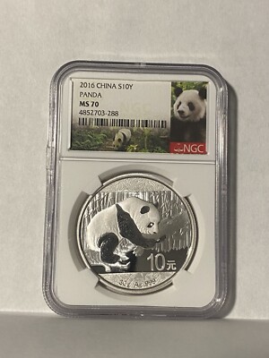 2016 CHINA S10Y PANDA NGC MS 70 A20 | eBay