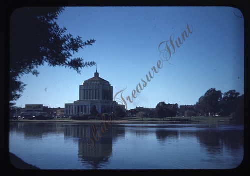 Oakland City Hall Lake Merritt 1940s Slide 35mm Red Border Kodachrome ...