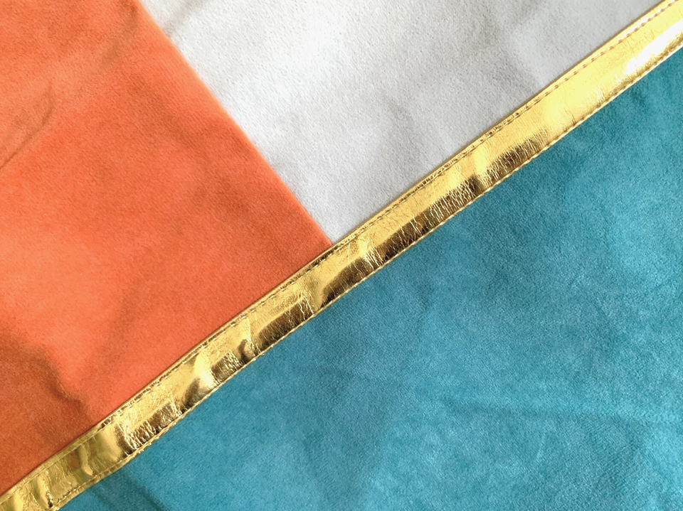 2 Ultrasuede 1980s Southwest Glam Color Block Teal Buff Gold Pillow ...