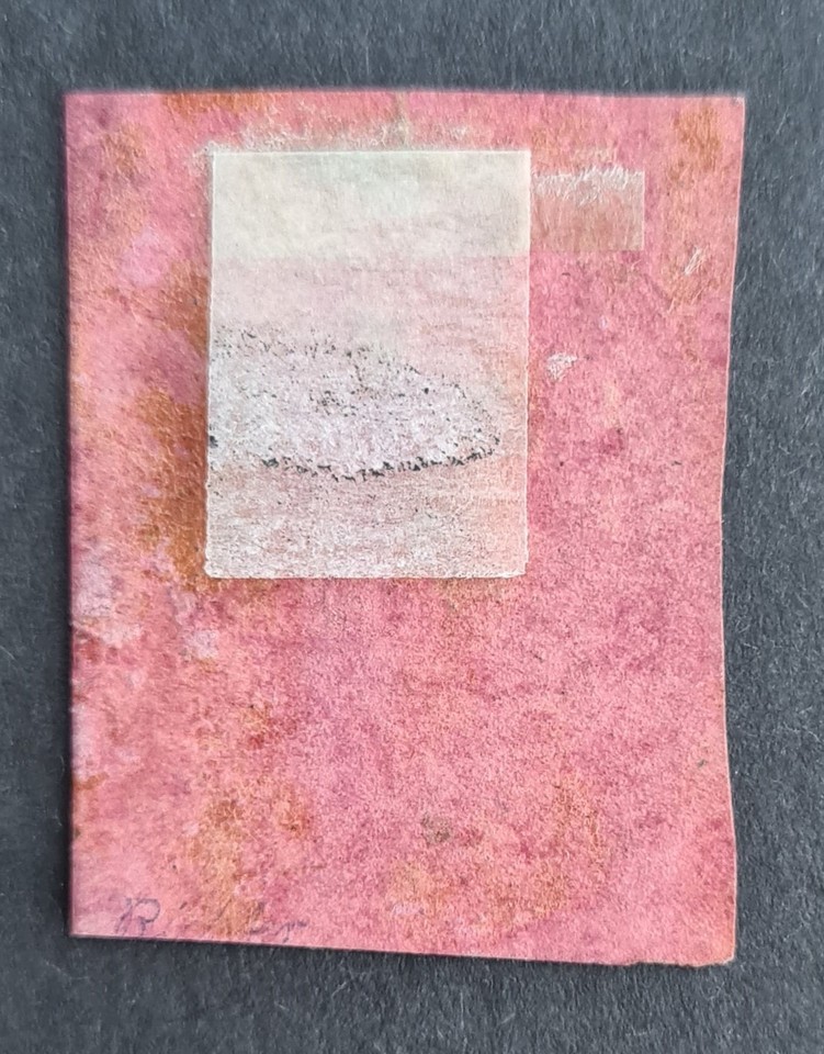 1852 British Guiana Waterlow 1c Sailing Ship Design Black on Magenta ...