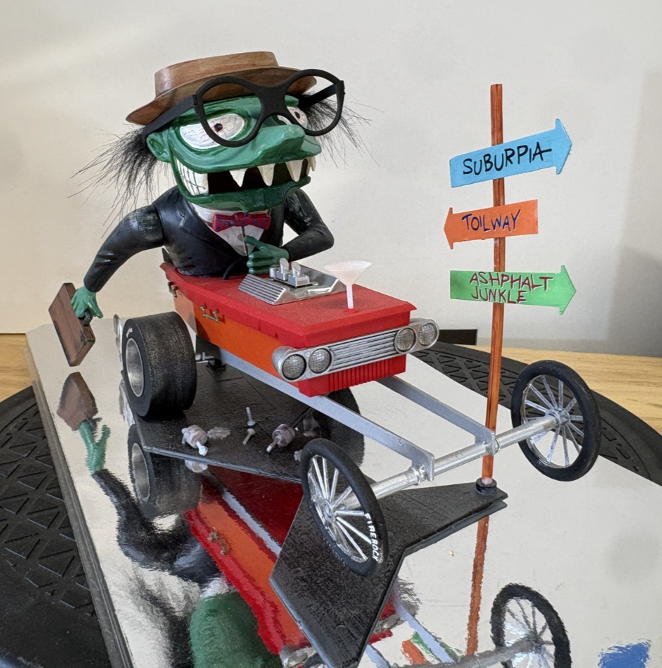 Built Weird-ohs coffin dragster monster "Daddy" Rat Fink Ed Roth Rat ...