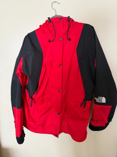 The North Face Vintage 90s Gore Tex Shell Rain Jacket Red Black Women's ...